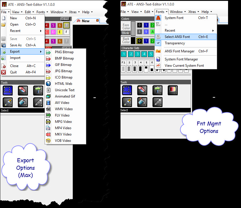ATE-Ansi Text Editor