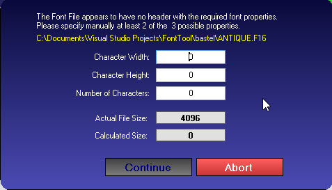 .FNT Tool (Bitmap to .FNT Converter)